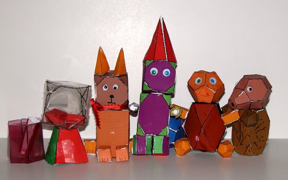 Sculptures made by kids – HyperGami